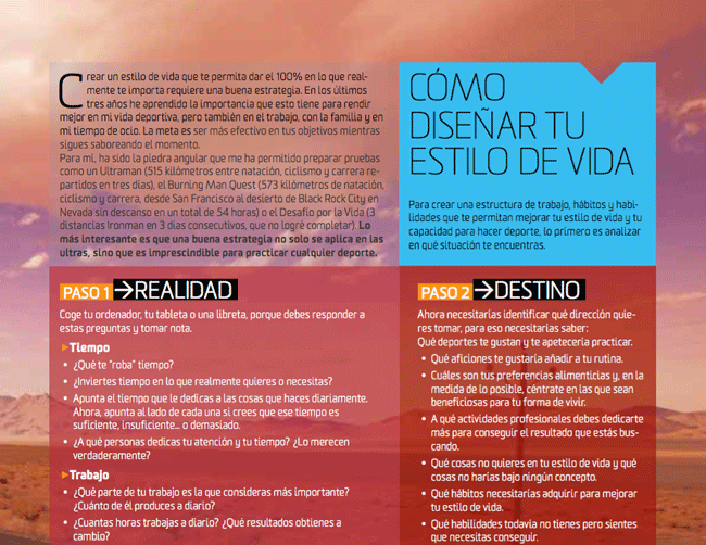 Cómo lograr tus metas - artículo para Sport Life